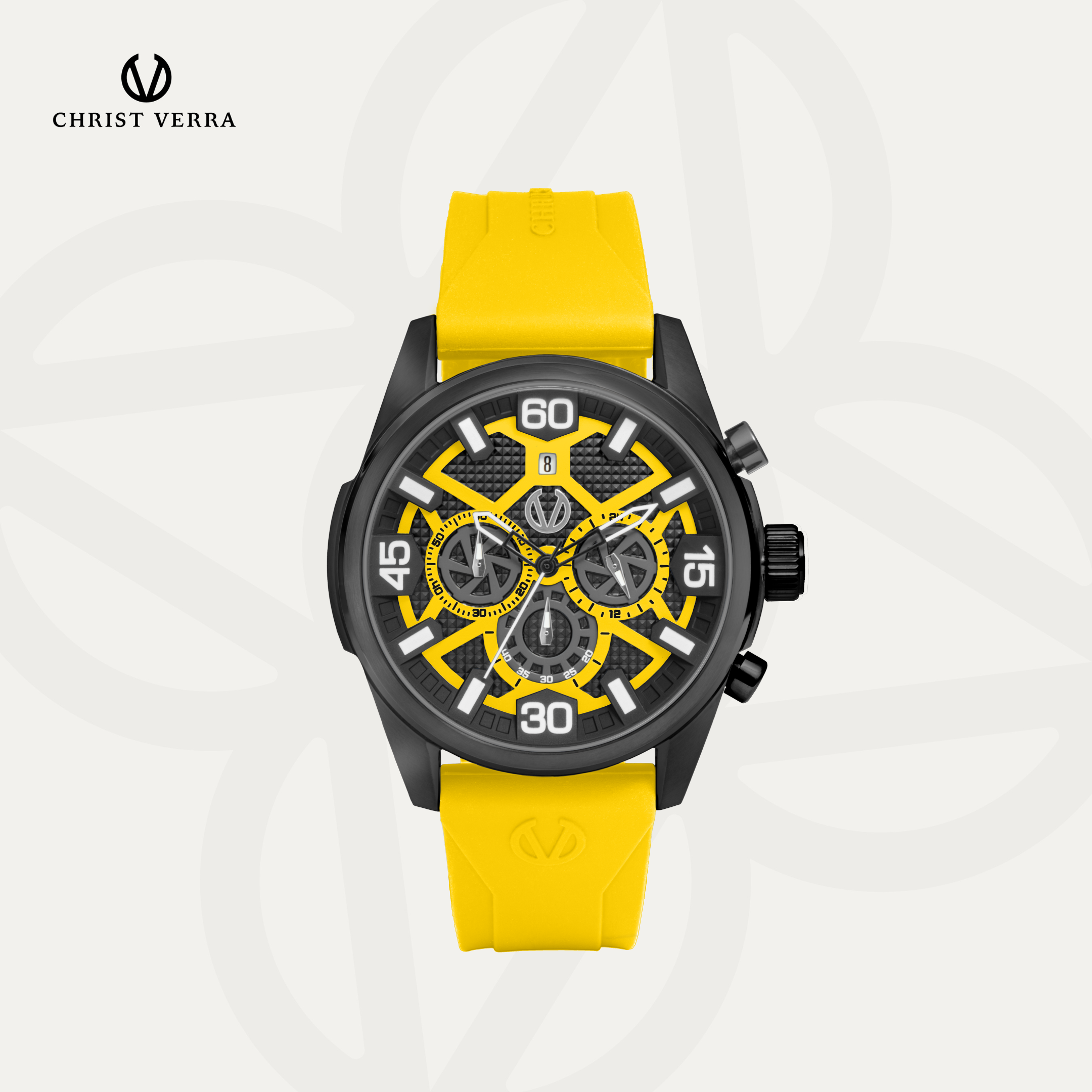 Christ Verra Casual Men's Watches CV 12254G-36 BLK/YLW – CHRIST VERRA