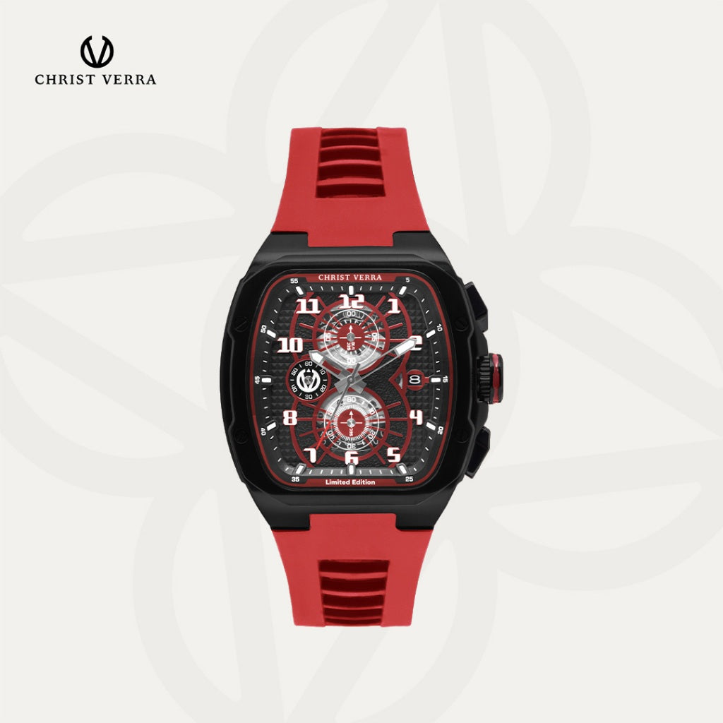 Christ Verra Casual Men's Watches Neo Drive Series CV 12349G-36 BLK/RE ...