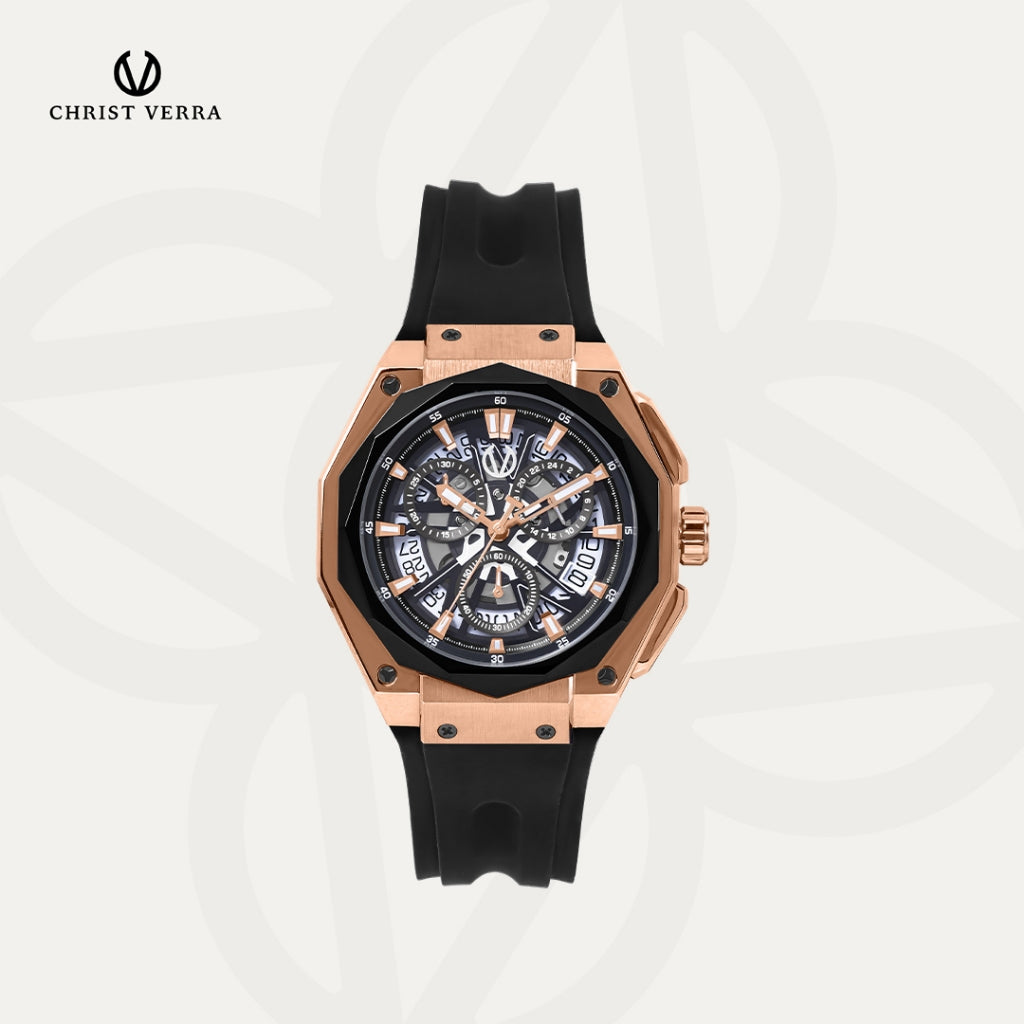 Christ Verra Casual Men's Watches Bravon Series Strap Rubber Sillicon ...